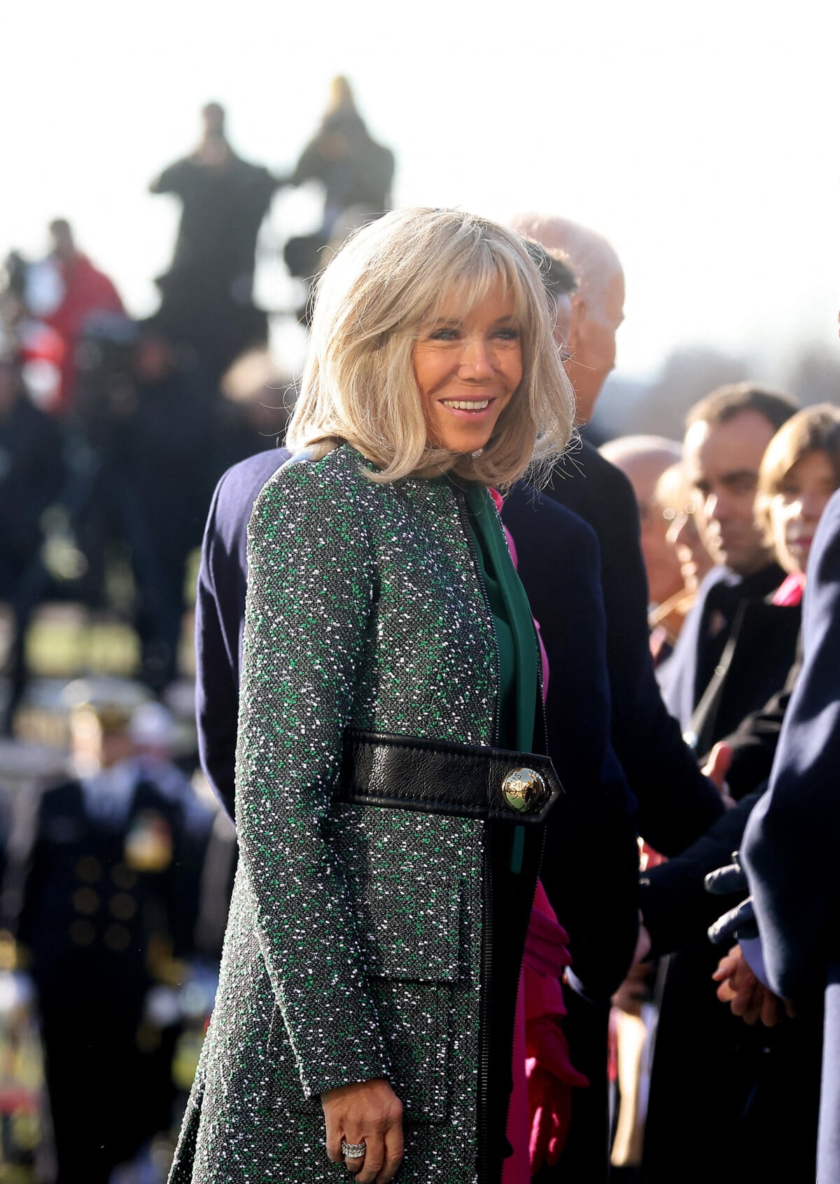 Photo : Brigitte Macron - Cérémonie d'accueil du président de la ...
