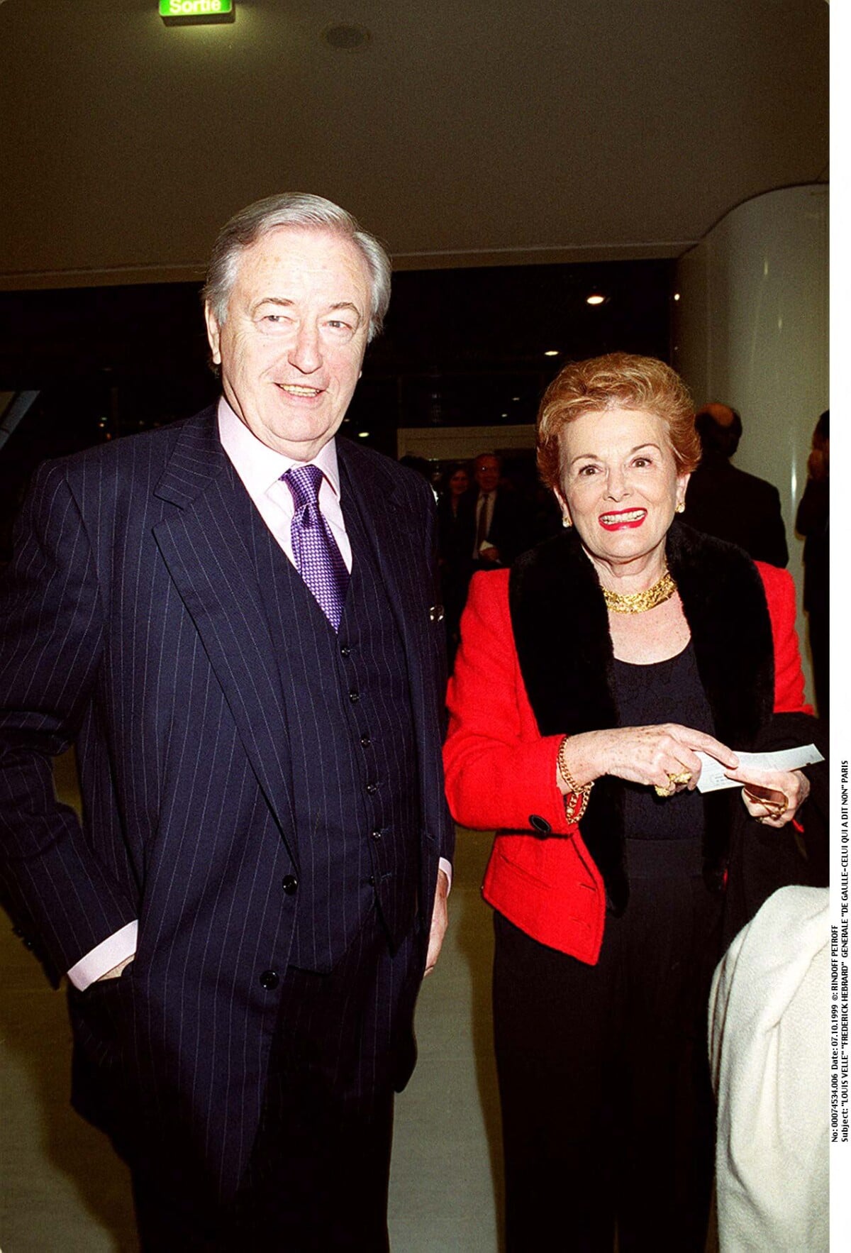 Photo : Louis Velle et Frédérique Hébrard - Générale de la pièce "De ...