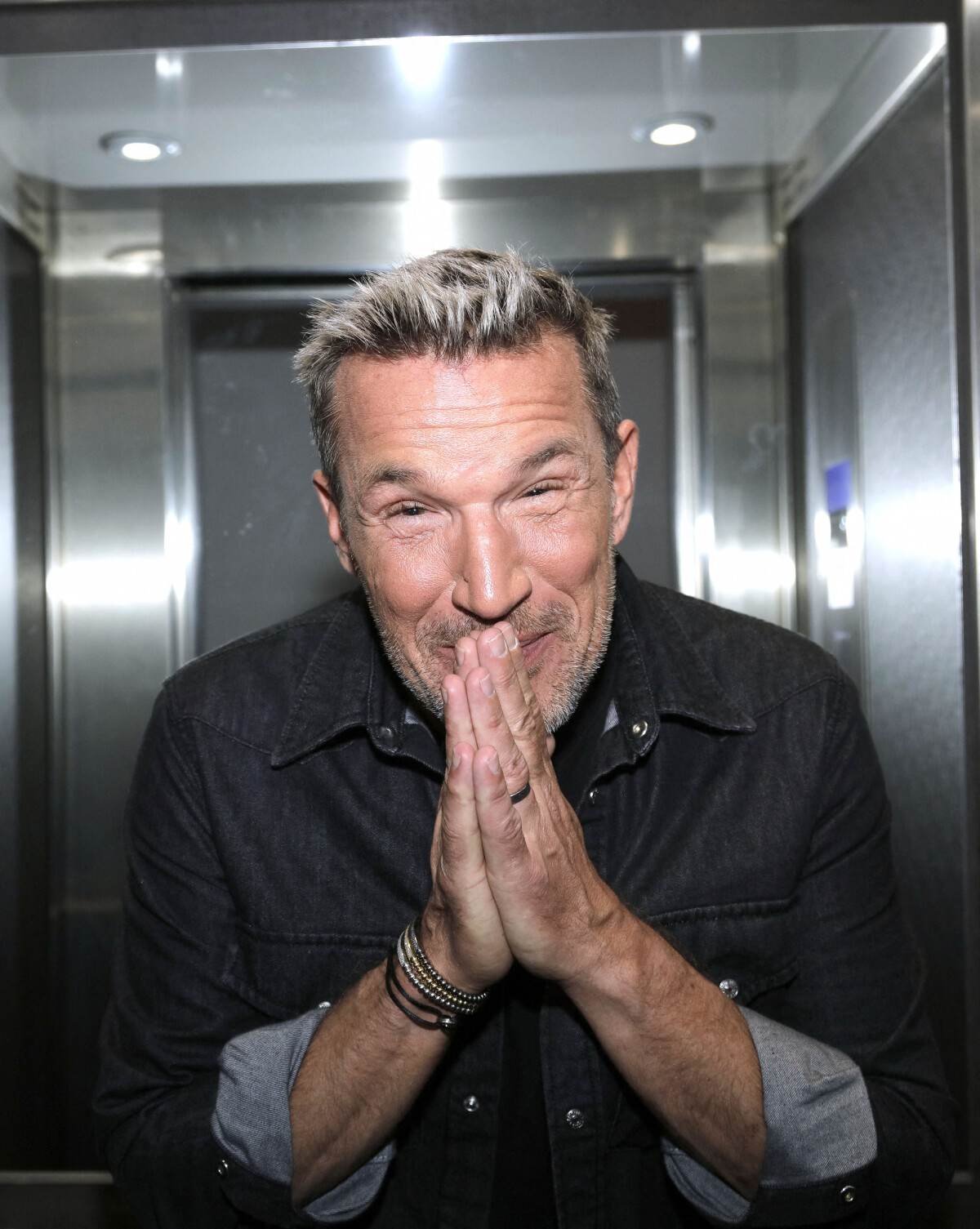 Photo : Portrait de Benjamin Castaldi, lors de l'enregistrement de l ...