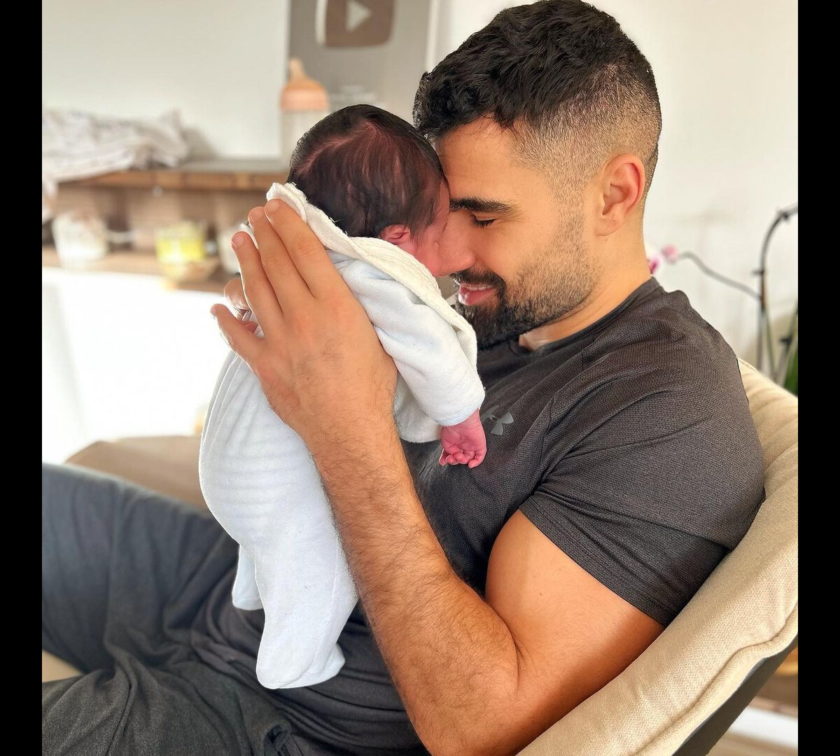 Photo : Jonathan Matijas et son fils Loüka - Purepeople