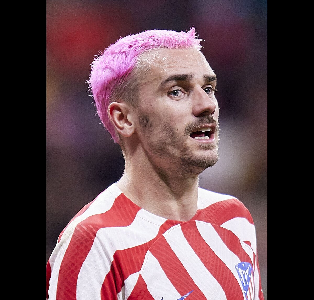 Photo : Antoine Griezmann s'est teint les cheveux en rose fluo ! Madrid ...