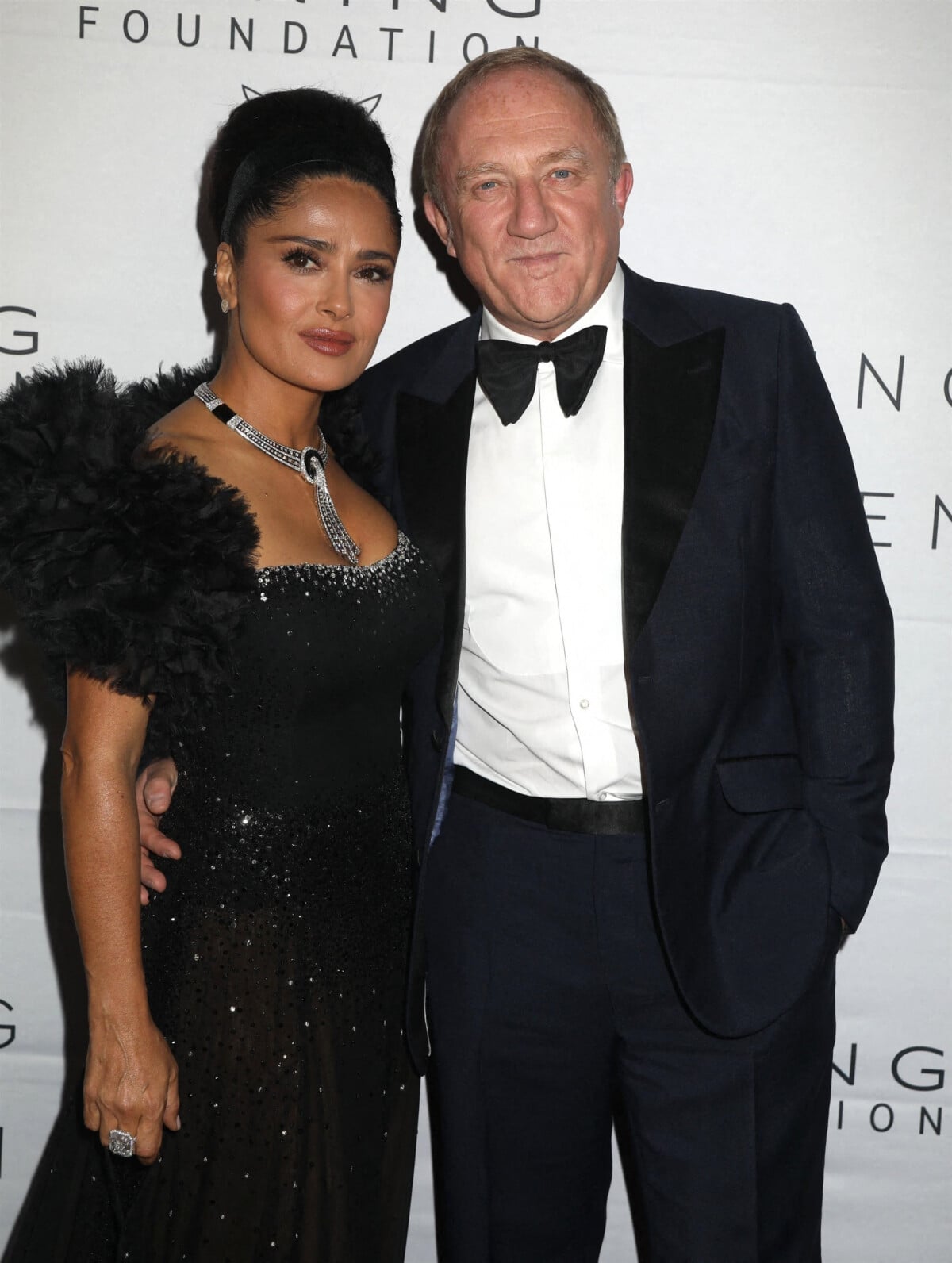 Photo : Salma Hayek, François-Henri Pinault au photocall de la soirée ...