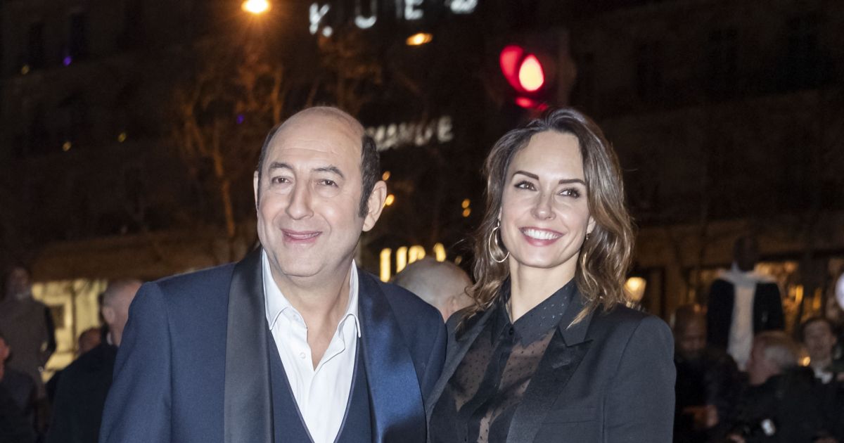 Kad Merad et sa femme Julia Vignali - Arrivées au dîner de la 44ème ...