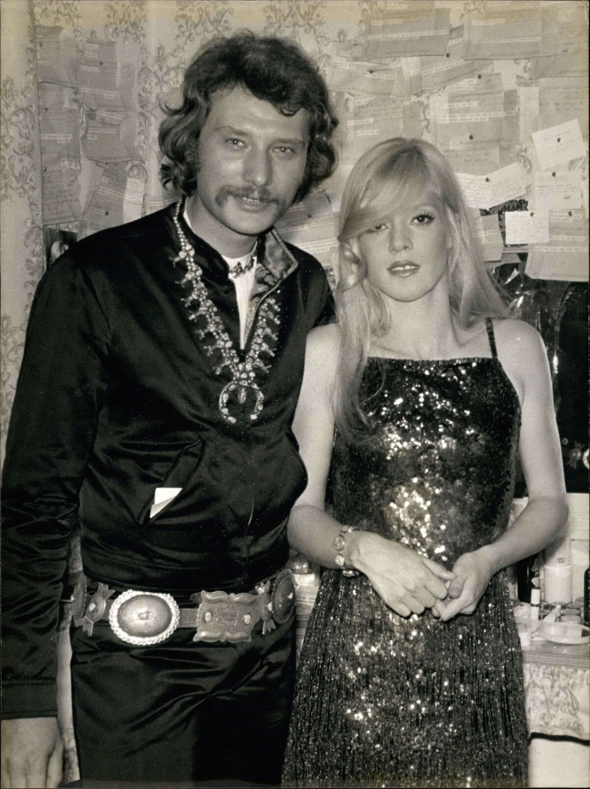 Photo : Archives - Johnny Hallyday et Sylvie Vartan après un concert en 1972 © Keystone Press ...