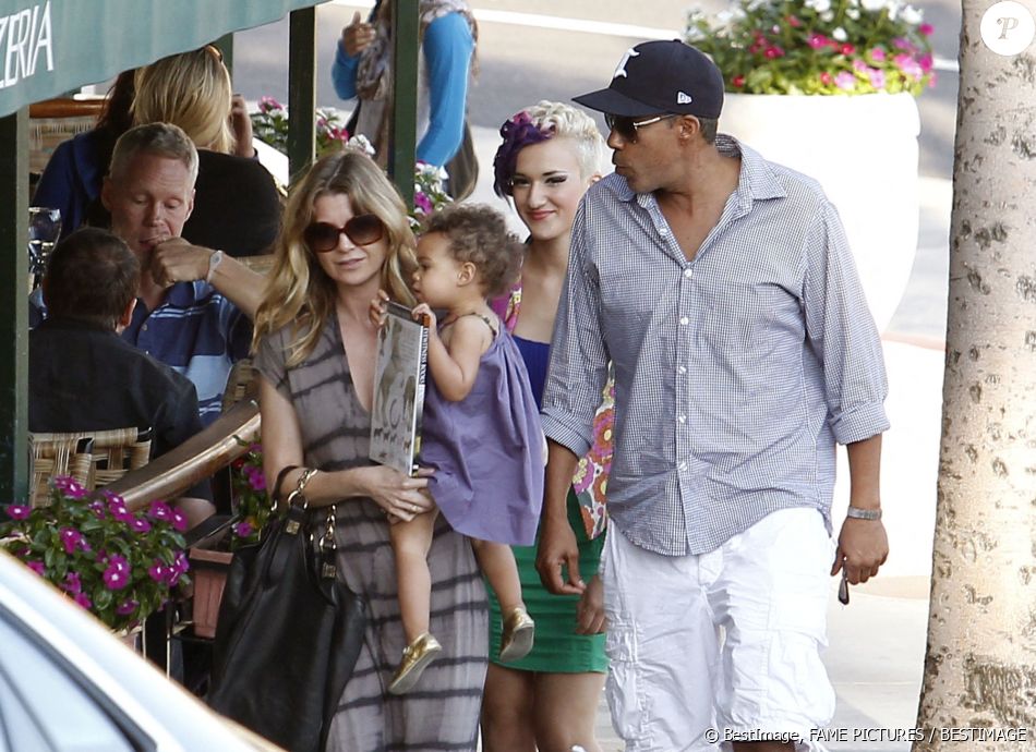 Ellen Pompeo et son mari Chris Ivery avec leur fille Stella en ...
