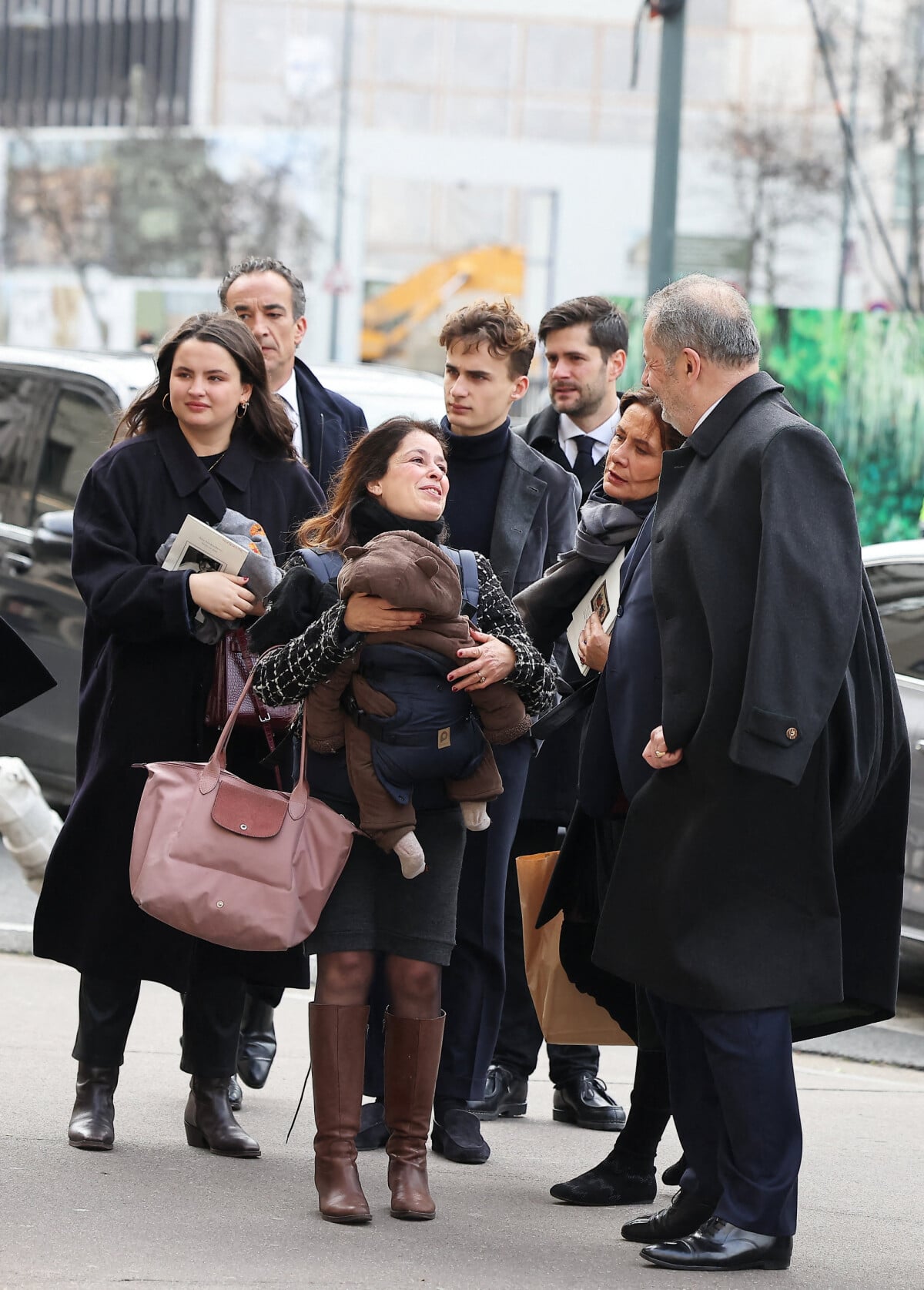 Photo : Olivier Sarkozy, Guillaume Sarkozy, Caroline Sarkozy - Obsèques ...