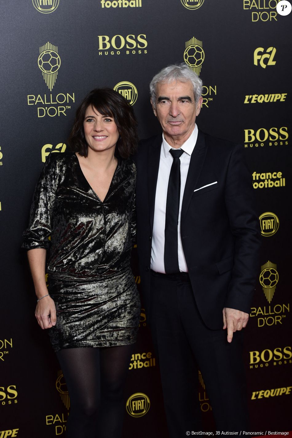 Estelle Denis et son compagnon Raymond Domenech - Cérémonie du Ballon d ...