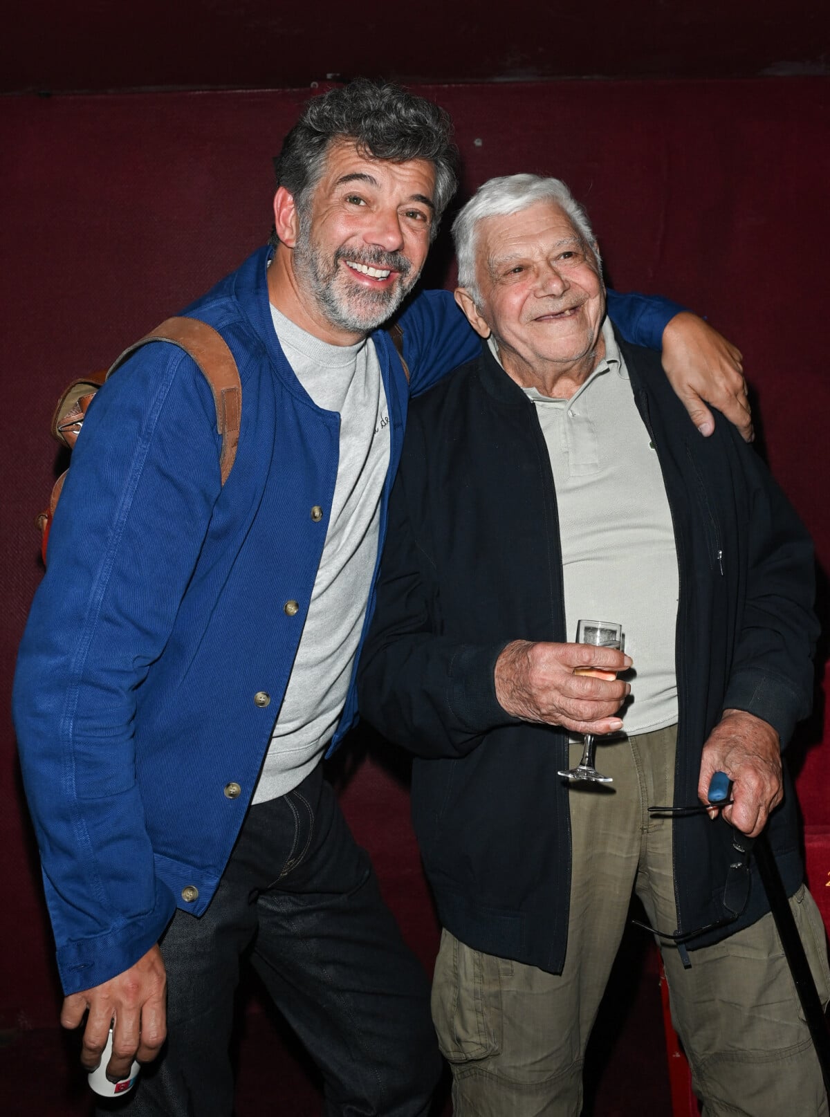 Photo : Stéphane Plaza avec son père Raymond - Générale du spectacle de ...