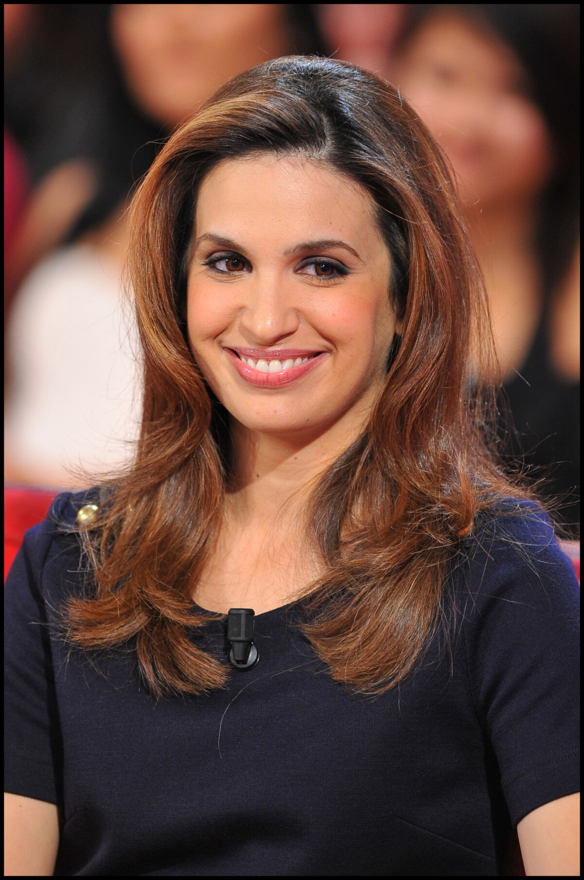 Photo : Sonia Mabrouk - Enregistrement de Vivement Dimanche. - Purepeople