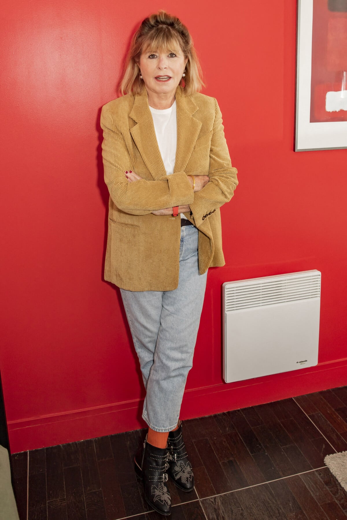 Photo : Exclusif - Katherine Pancol - Backstage de l'enregistrement de ...