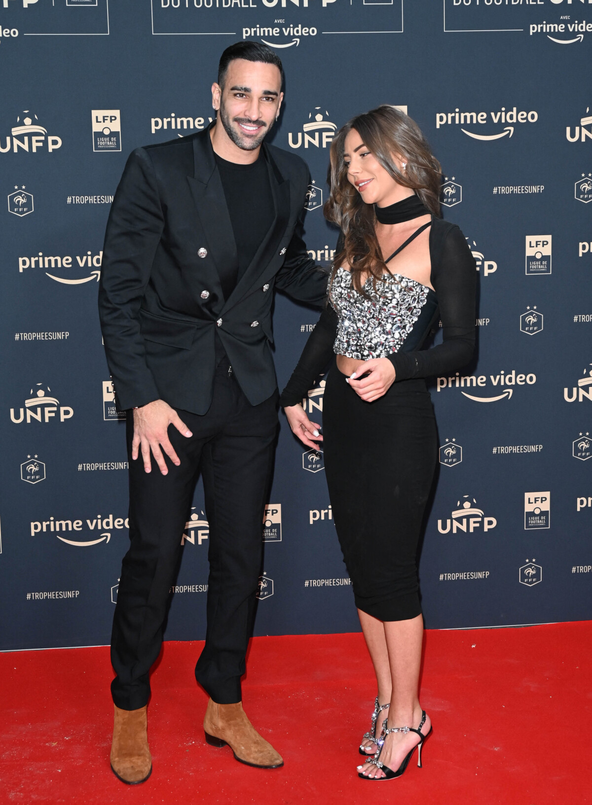 Photo : Adil Rami et sa compagne Léna Guillou - Photocall de la ...