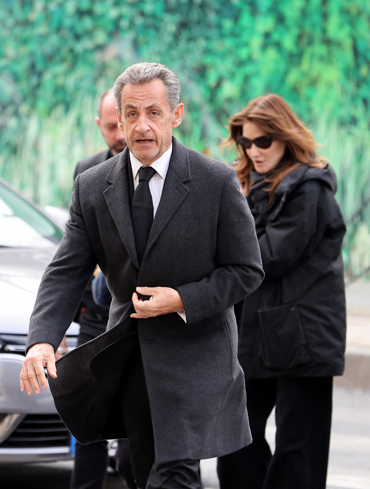 Photo : Nicolas Sarkozy, sa femme Carla - Obsèques de Päl Sarkozy de ...