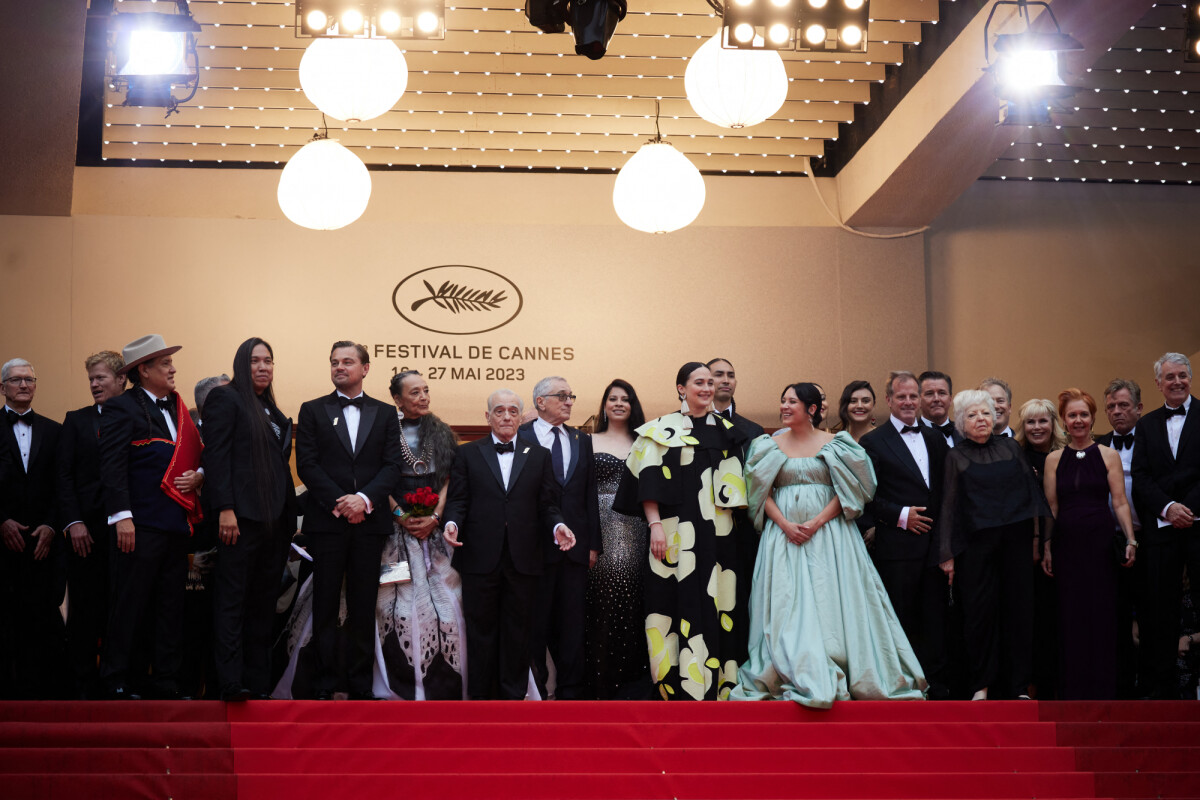 Photo : Tim Cook, Jesse Plemons, Yancey Red Corn, Leonardo Dicaprio ...