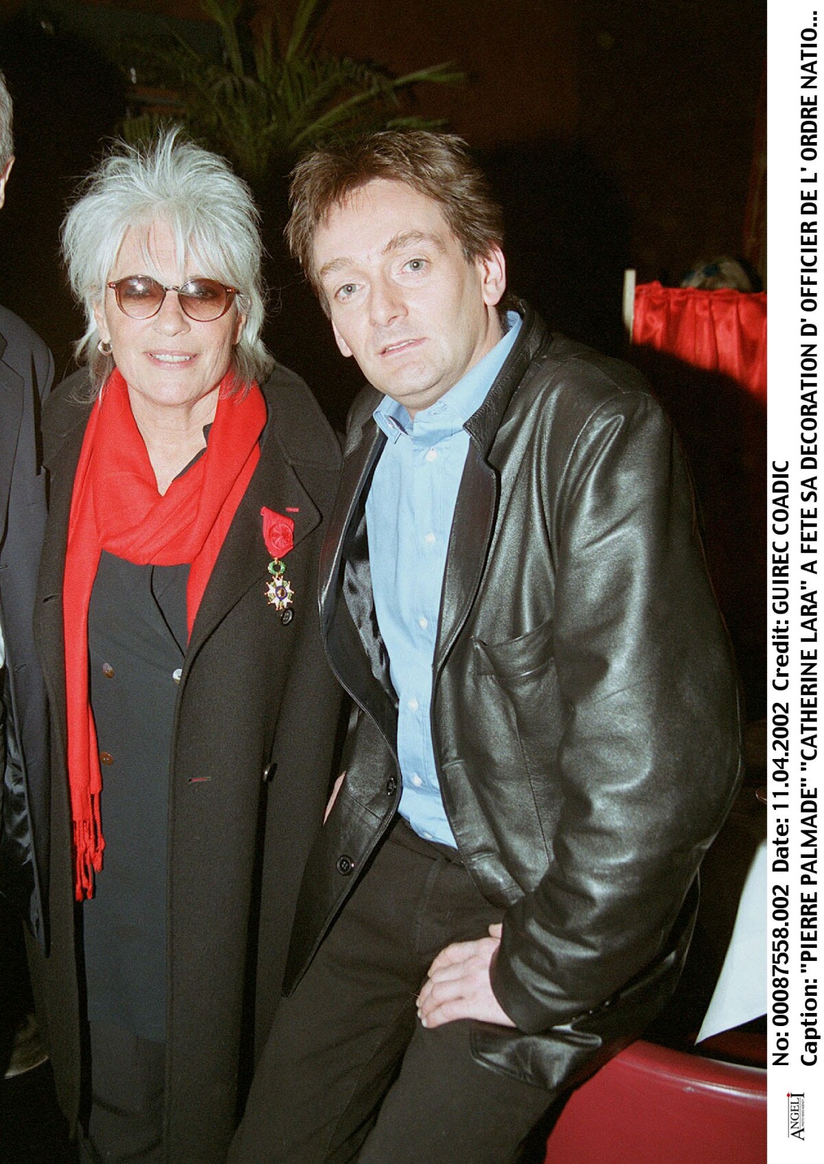 Photo : Pierre Palmade et Catherine Lara en 2002 - Purepeople