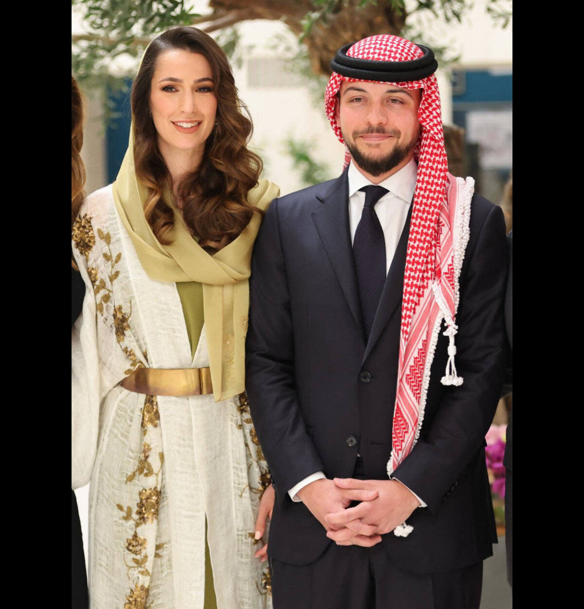 Photo : Rajwa Khaled bin Musaed bin Saif bin Abdulaziz Al Saif et le prince Hussein - La famille ...