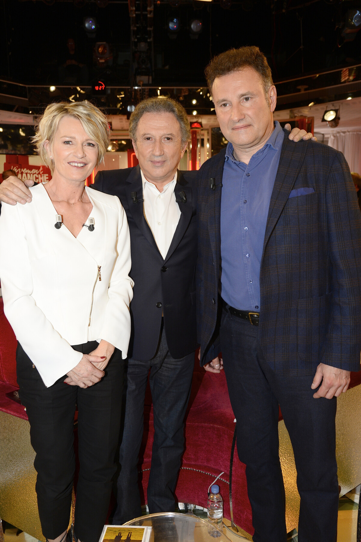 Photo : Sophie Davant, Michel Drucker et Pierre Sled - Enregistrement ...