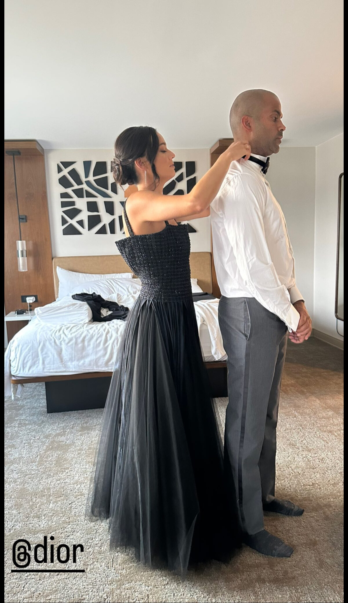 Photo : Tony Parker et Alizé Lim en pleine préparation pour la ...