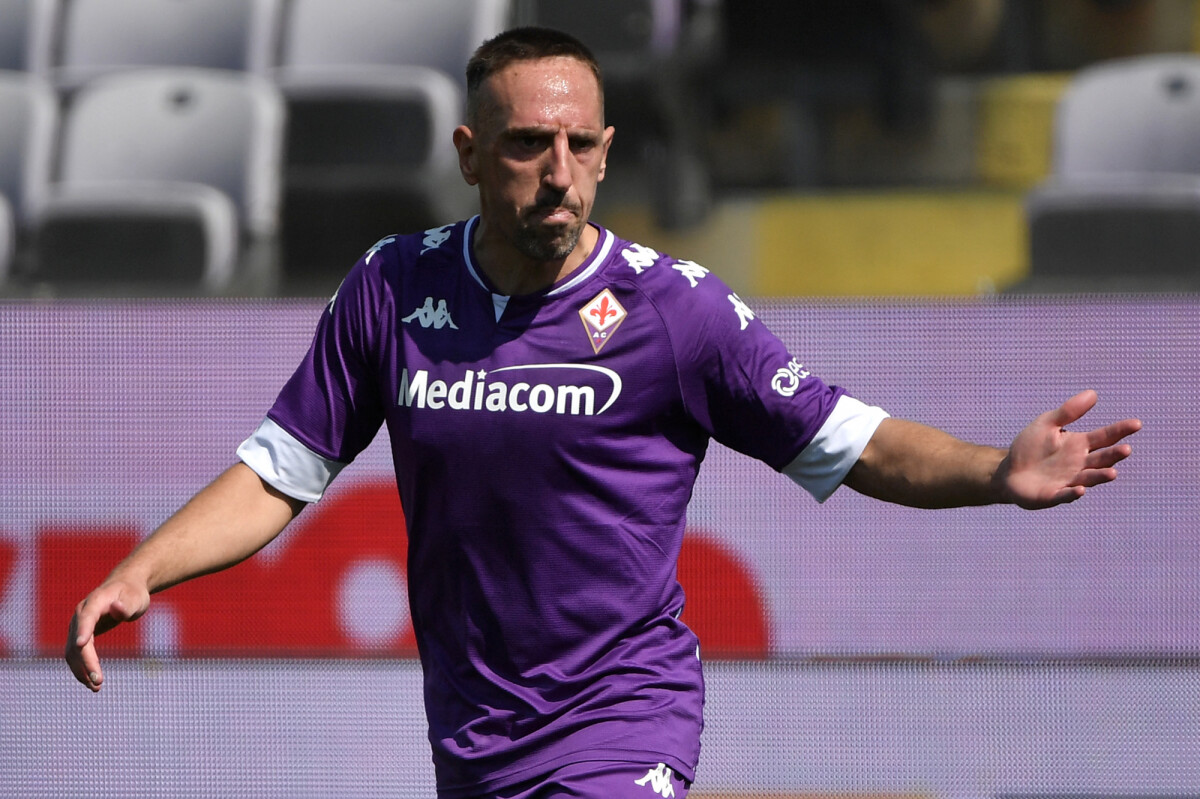 Photo : Franck Ribery de l'ACF Fiorenta lors du match de championnat ...