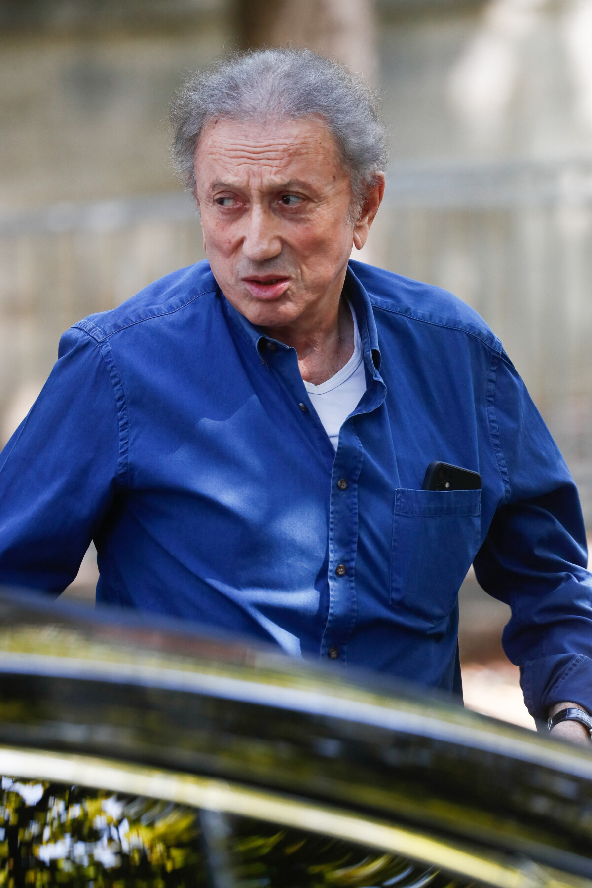 Photo : Michel Drucker arrive à l'enregistrement de l'émission de ...