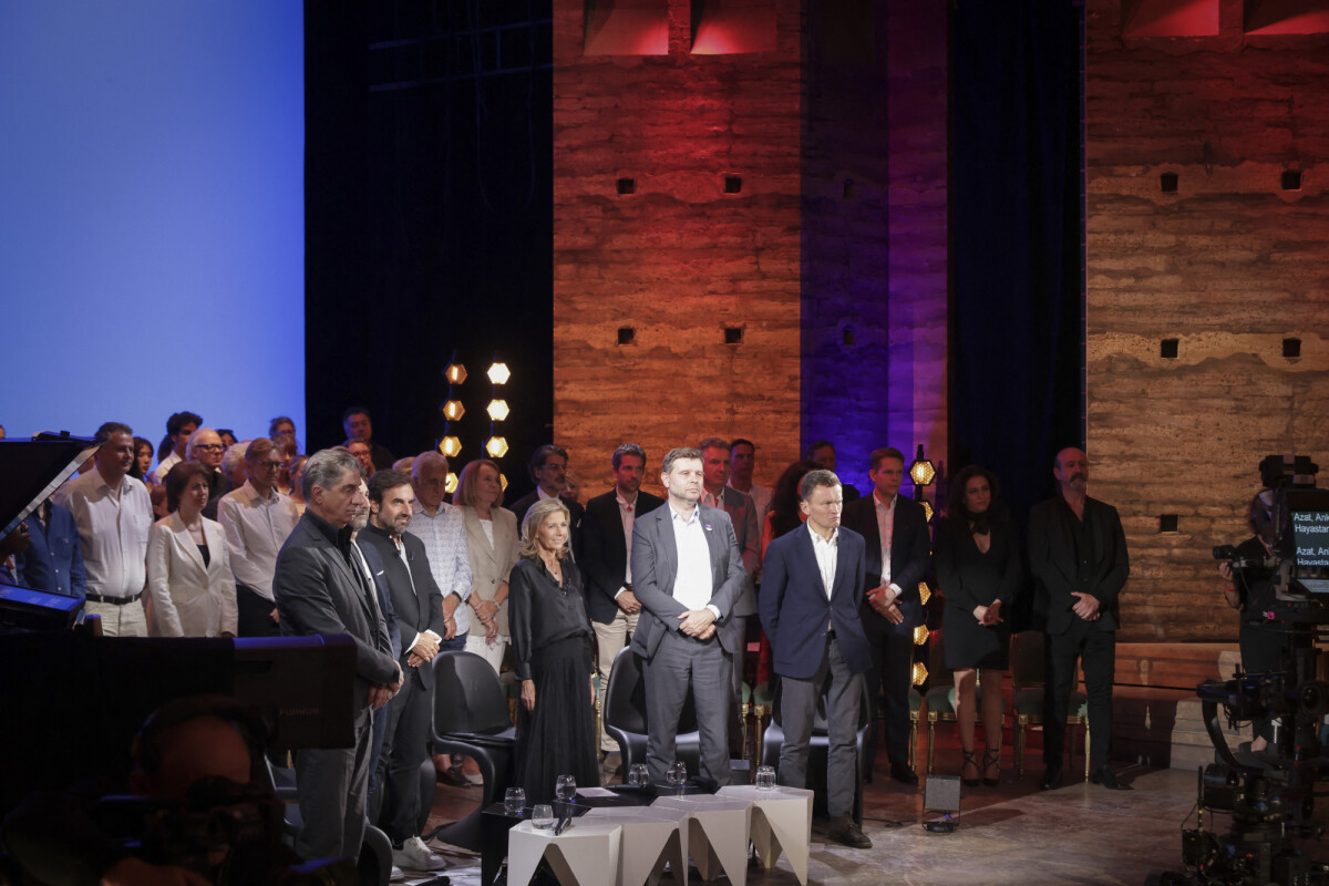 Photo : Exclusif - Simon Abkarian, André Manoukian, Claire Chazal, Jean ...
