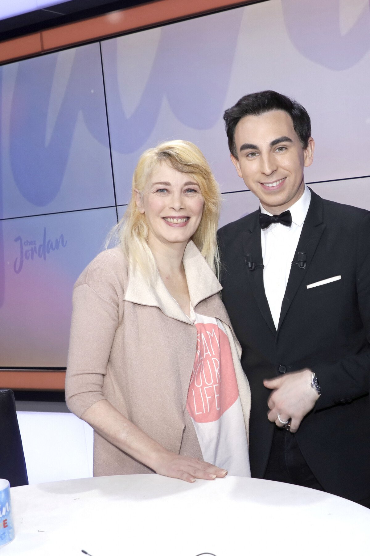 Photo : Exclusif - Mallaury Nataf, Jordan de Luxe lors de l'enregistrement de l'émission "Chez ...