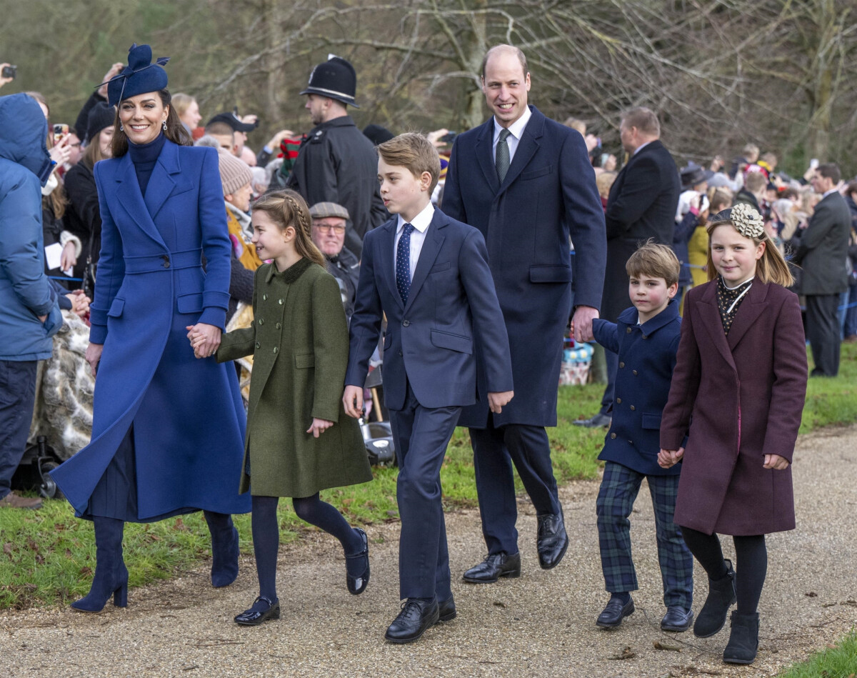 Photo : Le prince William et Kate Middleton, la princesse Charlotte, le ...