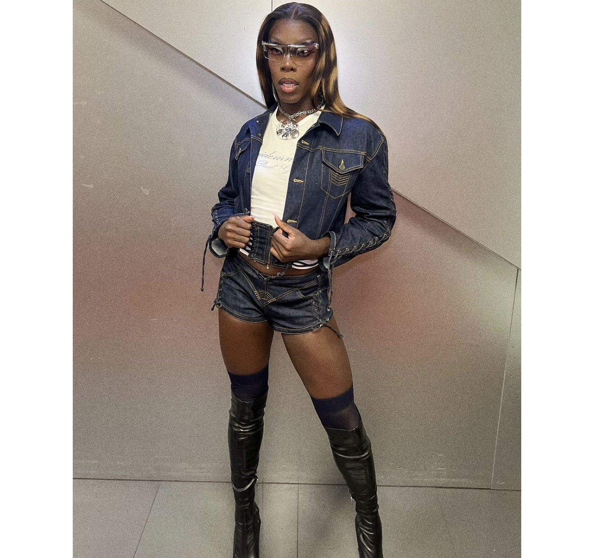 Photo : Keiona Revlon au casting de "Danse avec les stars", Instagram - Purepeople