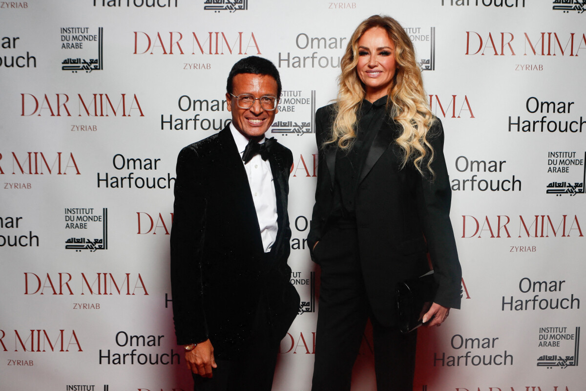 Photo : Omar Harfouch, Adriana Karembeu lors du photocall du concert ...