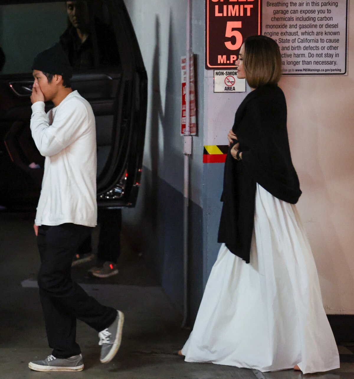 Photo : Angelina Jolie, Pax Thien Jolie-Pitt - Dîner en tête à tête à ...