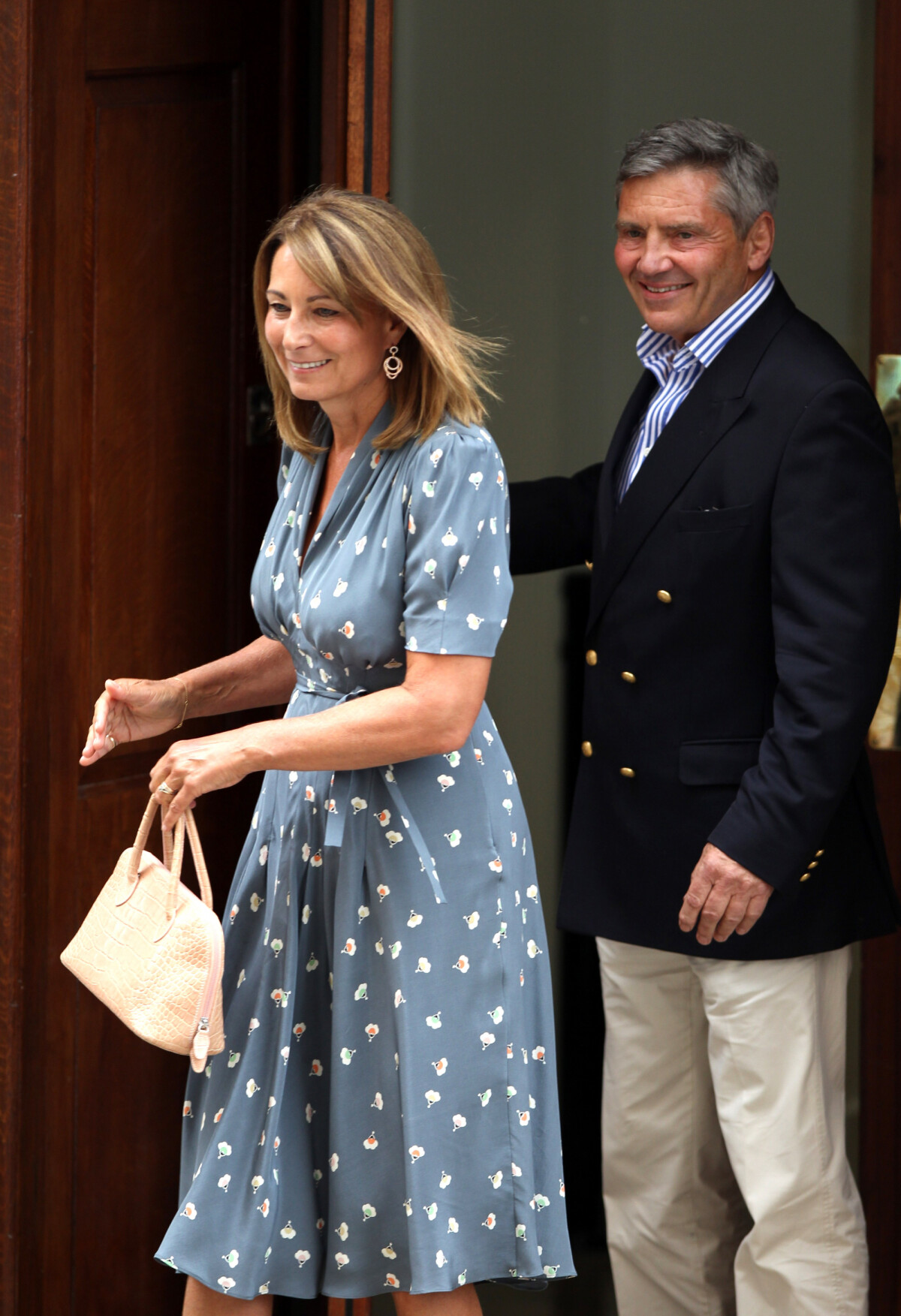 Photo : Carole et Michael Middleton sont allés voir leur petit-fils, le ...