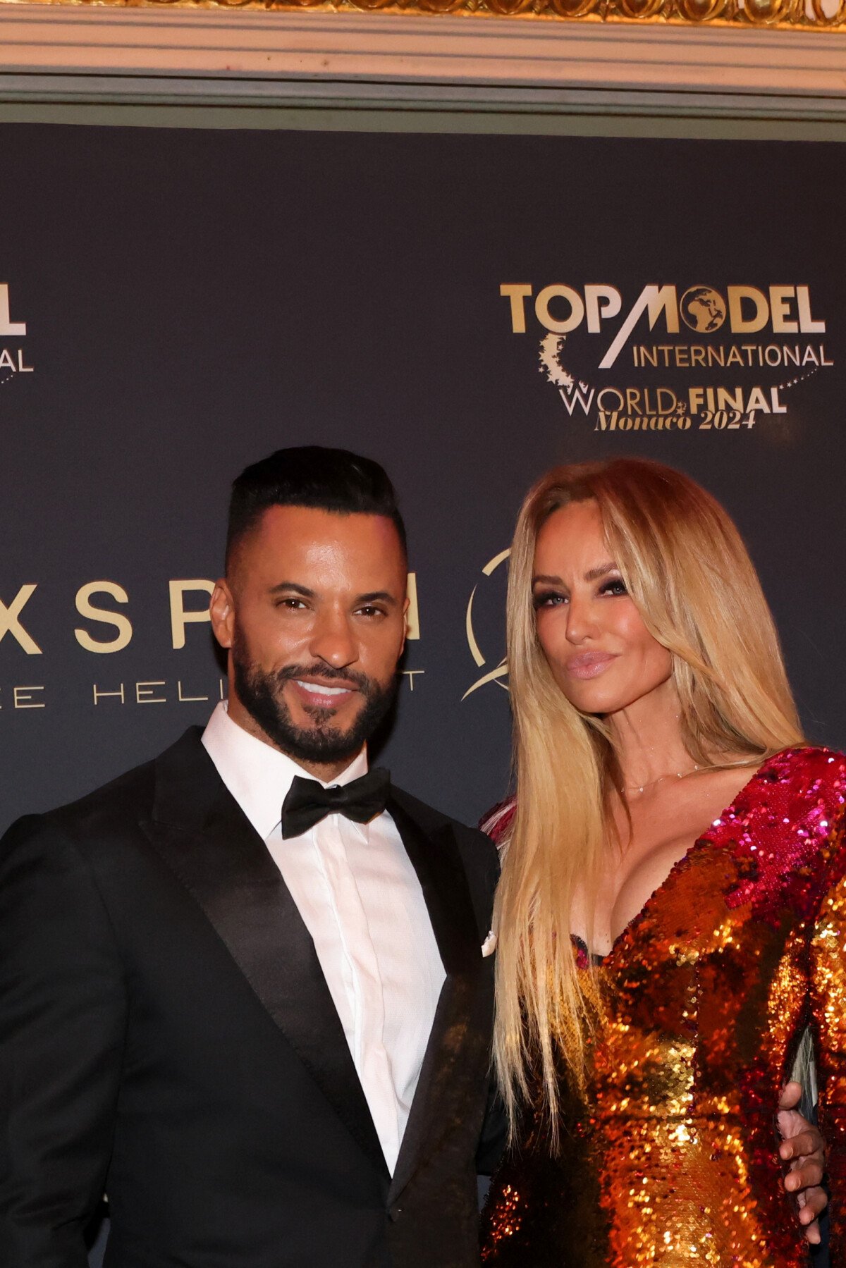 Photo : Ricky Whittle, Adriana Karembeu - Dîner de gala Top Model ...
