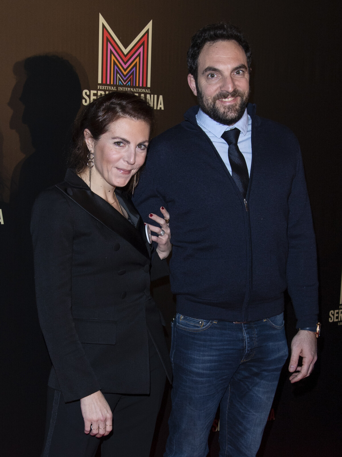 Photo : Anne-Elisabeth Blateau et David Mora - Photocall du dîner de ...