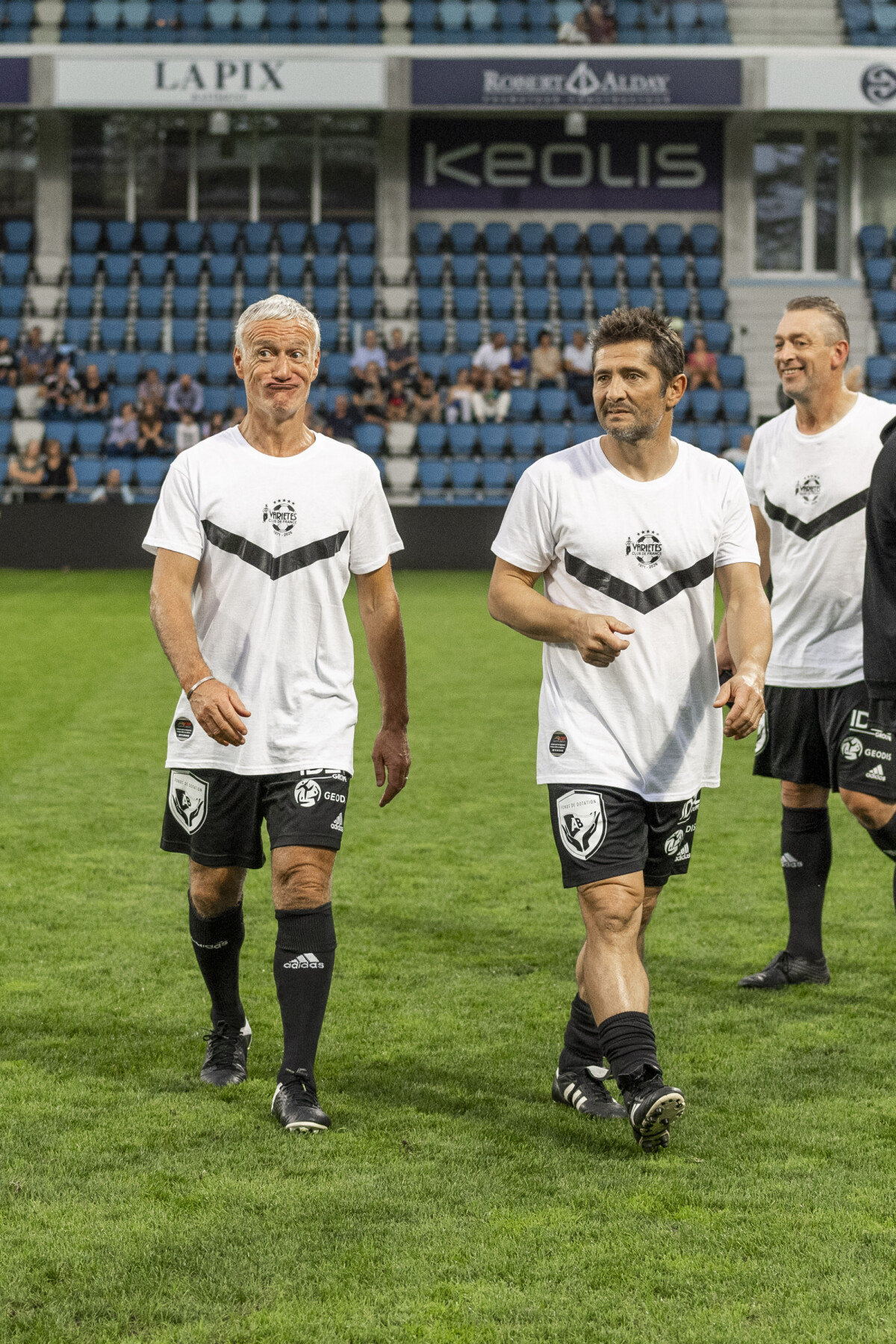 Photo : Didier Deschamps et Bixente Lizarazu - Match de football ... Photo : Didier Deschamps et Bixente Lizarazu - Match de football ...