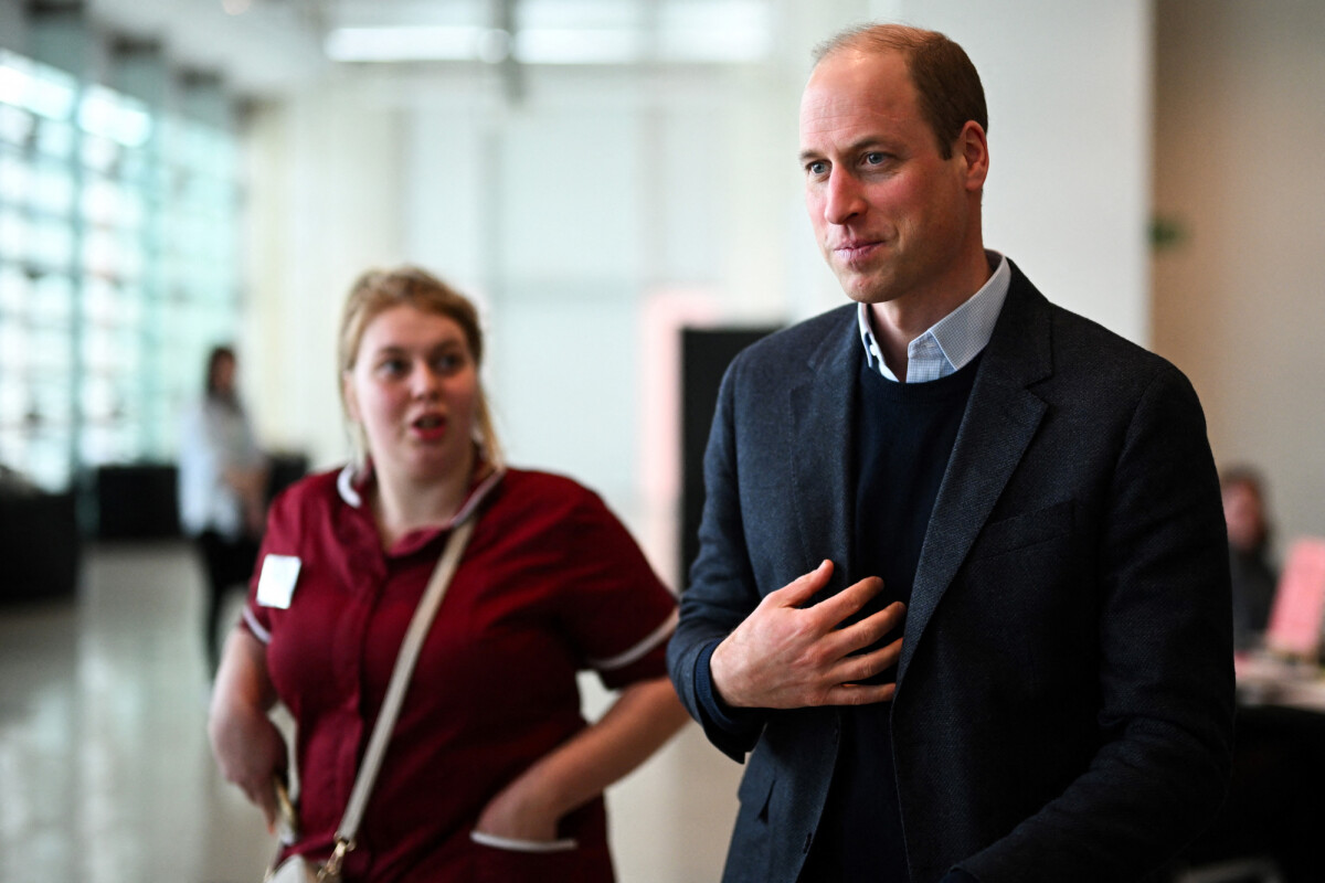 Photo : Le prince William de Galles participe à une réunion de la ...