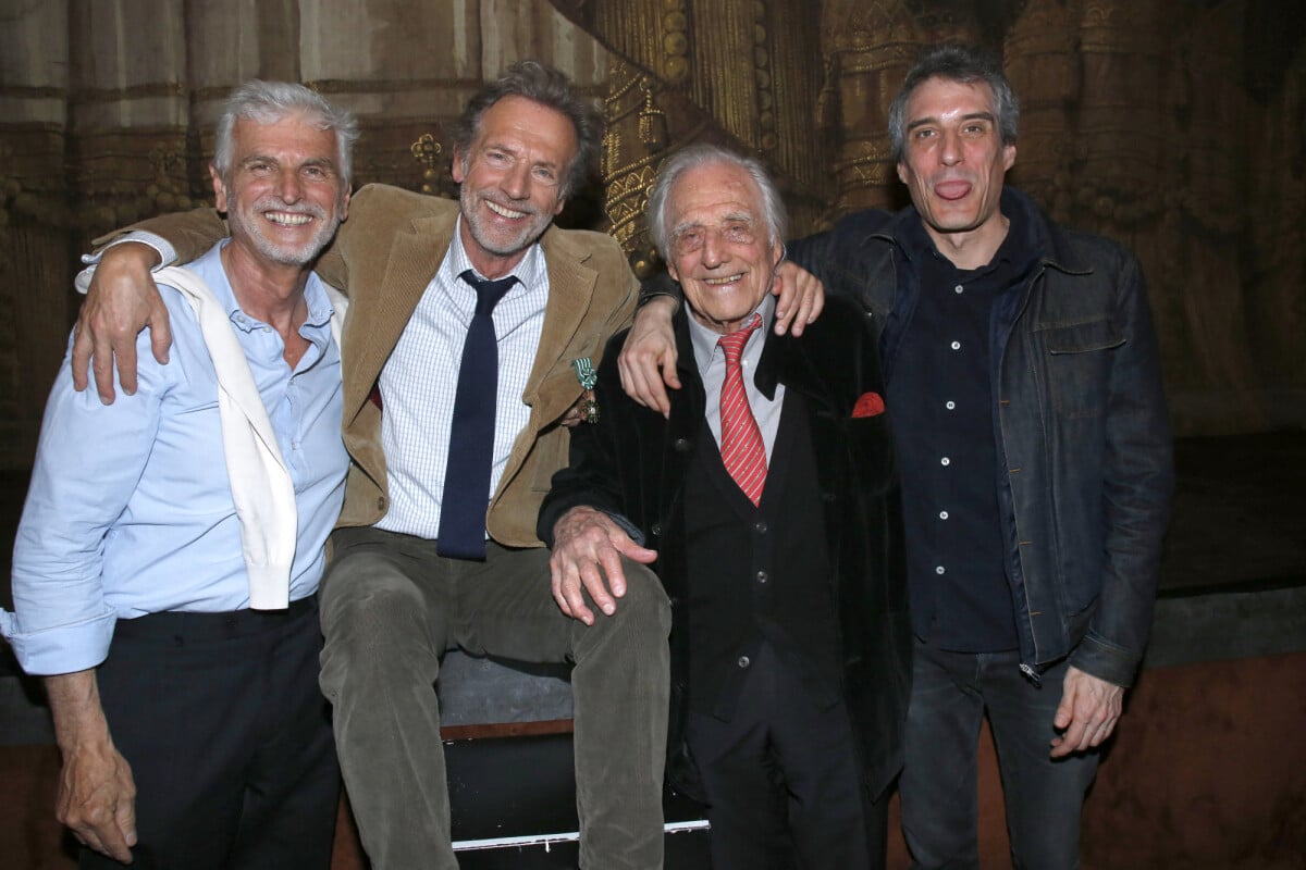 Photo : Stéphane Freiss avec ses frères Jérôme et David, ainsi que ...