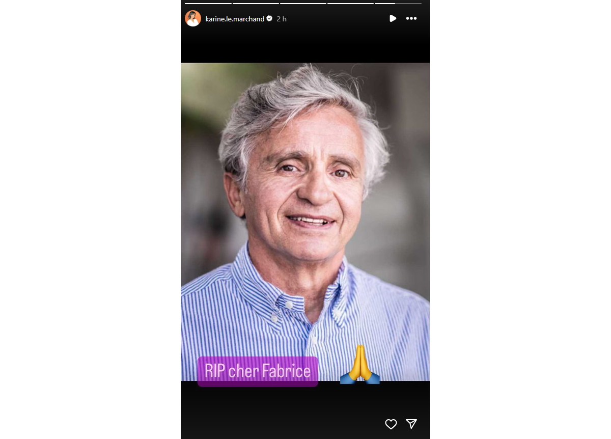 Photo : "RIP cher Fabrice", a-t-elle écrit, pleine de tristesse. Karine ...