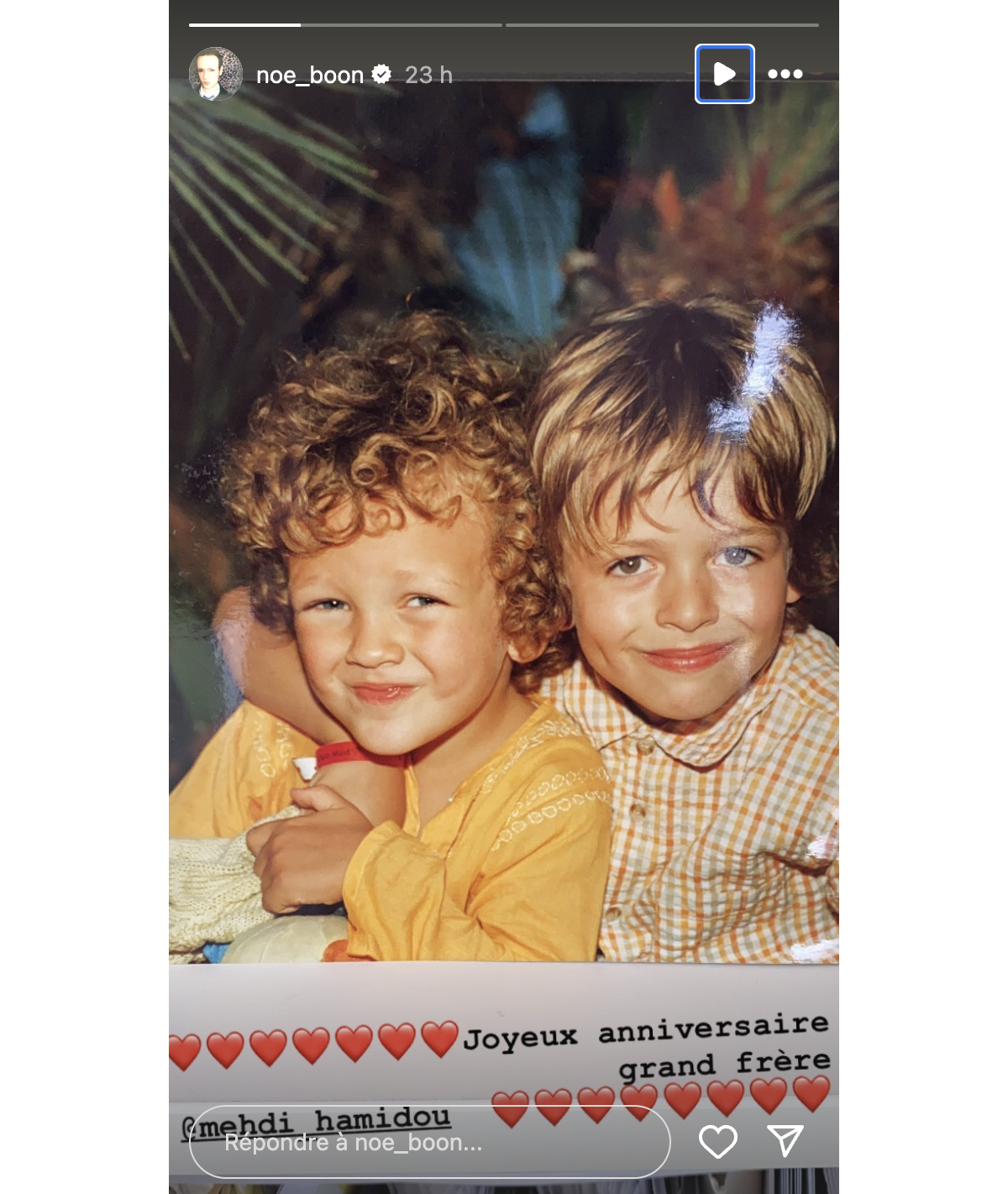 Photo : Sur Instagram, le fils de Judith Godrèche a écrit : "Joyeux ...
