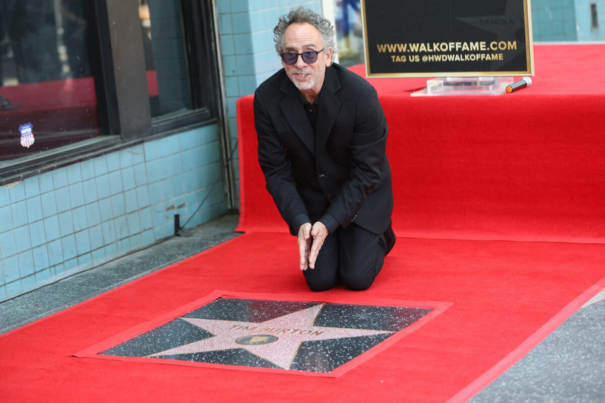 Photo : Tim Burton à la cérémonie de sa remise de l'étoile sur le ...