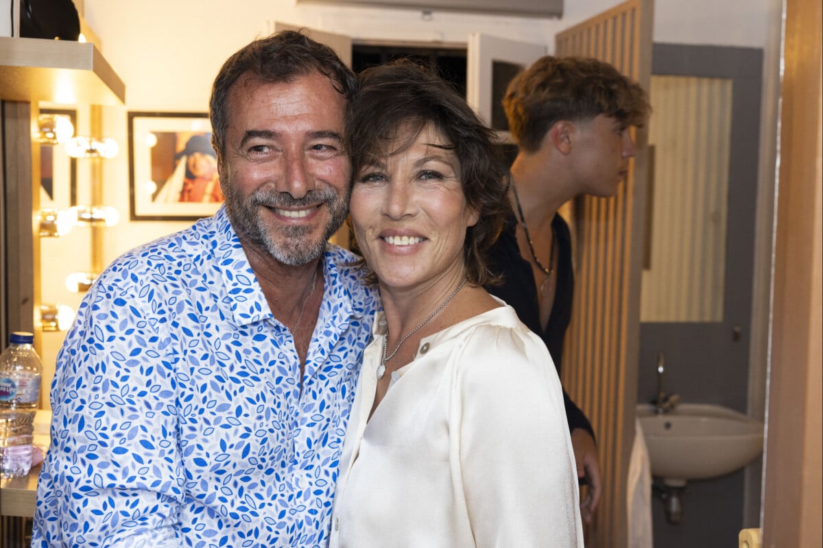 Photo : Exclusif - Bernard Montiel, Mathilde Seigner - Personnalités ...