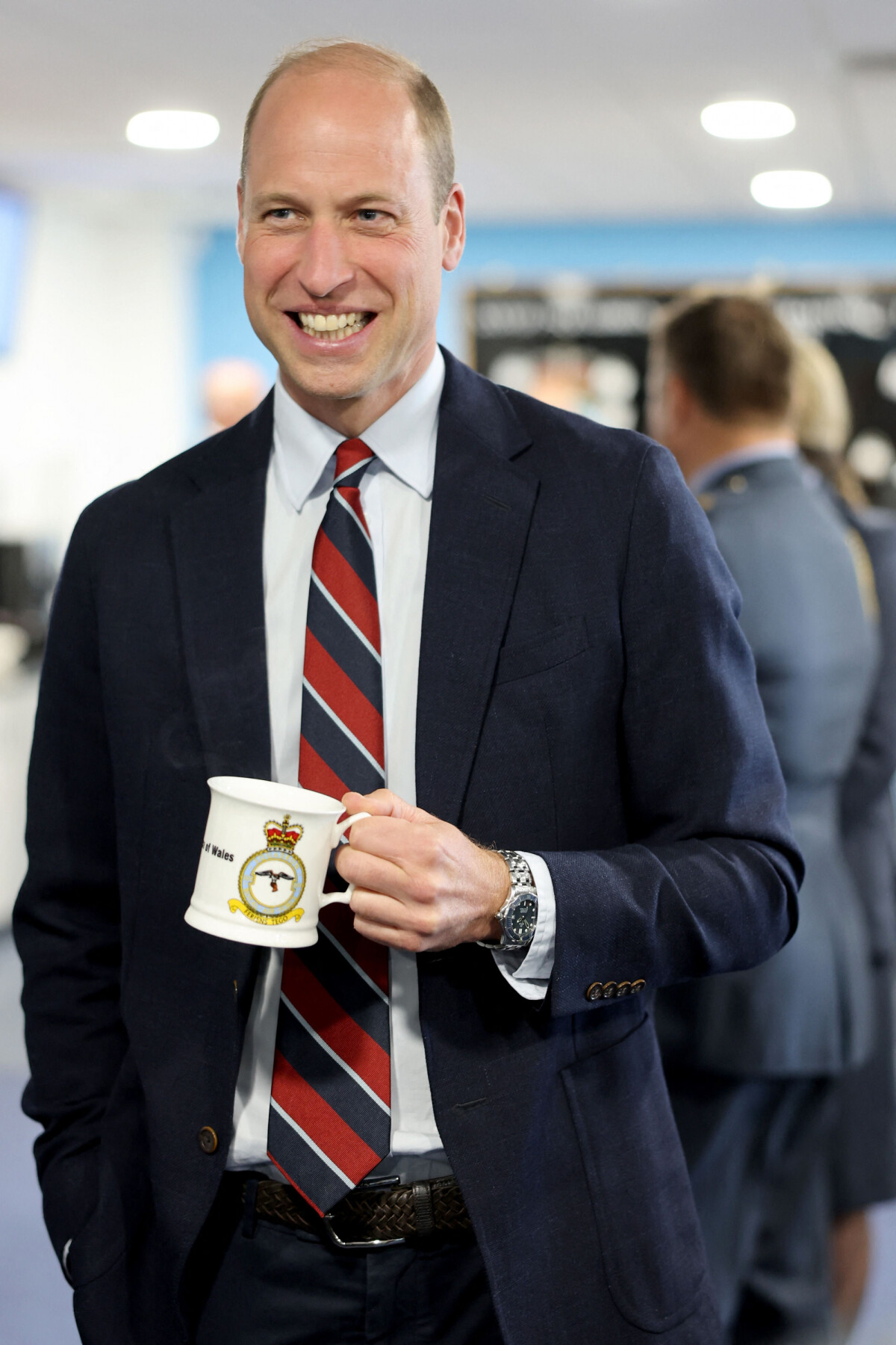 Photo : Le prince William de Galles, en tant que commodore de l'air, s ...