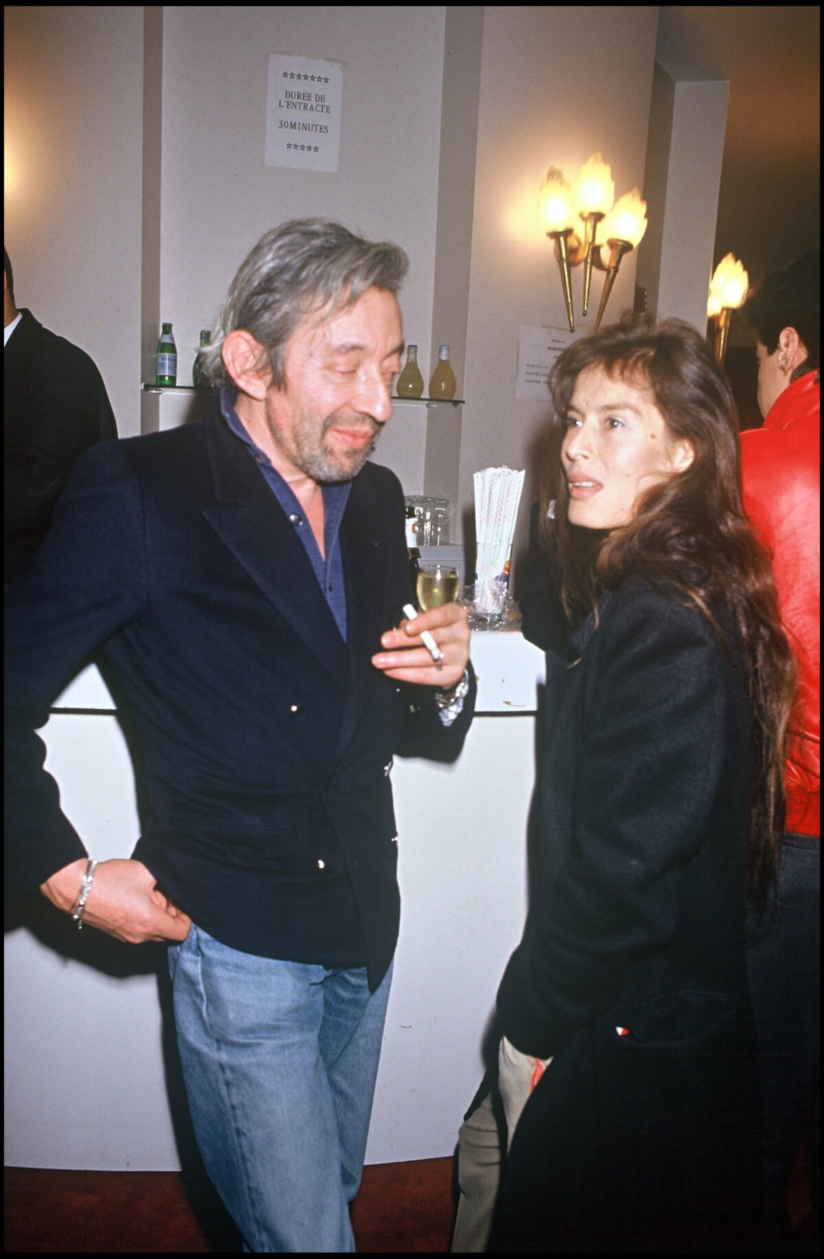 Photo : Archive - Serge Gainsbourg et Bambou à Paris en 1990 - Purepeople