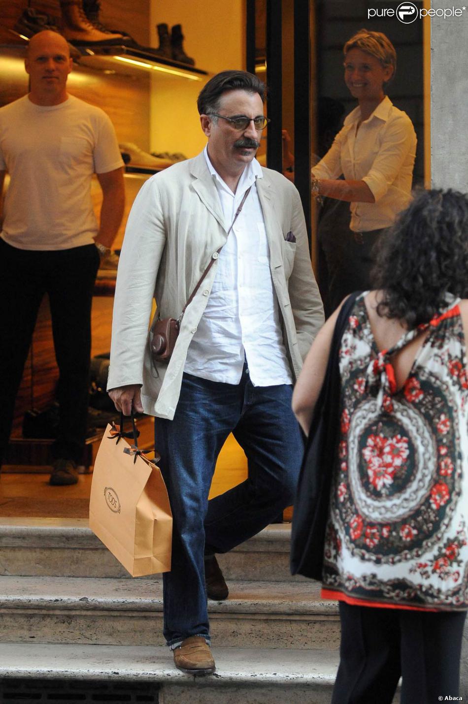 Andy Garcia avec sa femme Marivi Lorido et sa fille Dominik à Rome, le ...