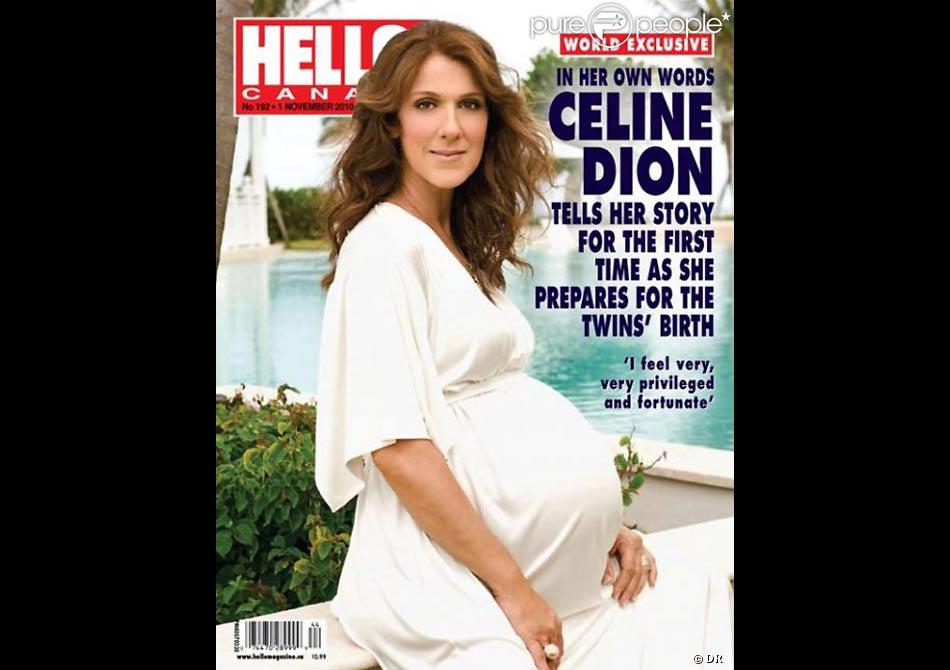 Céline Dion en couverture de Hello Magazine en octobre 2010 - Purepeople