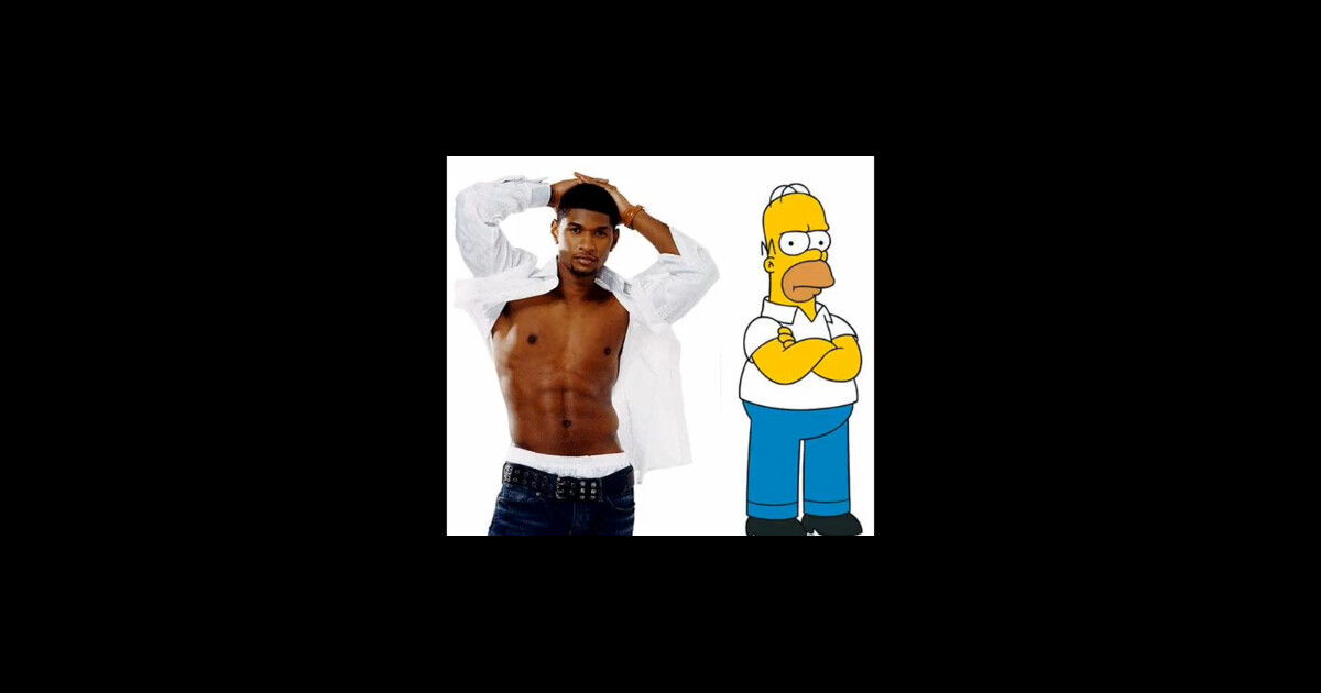 Usher : Il aurait pompé son style sur... Homer Simpson ! - Ode (Purepeople)