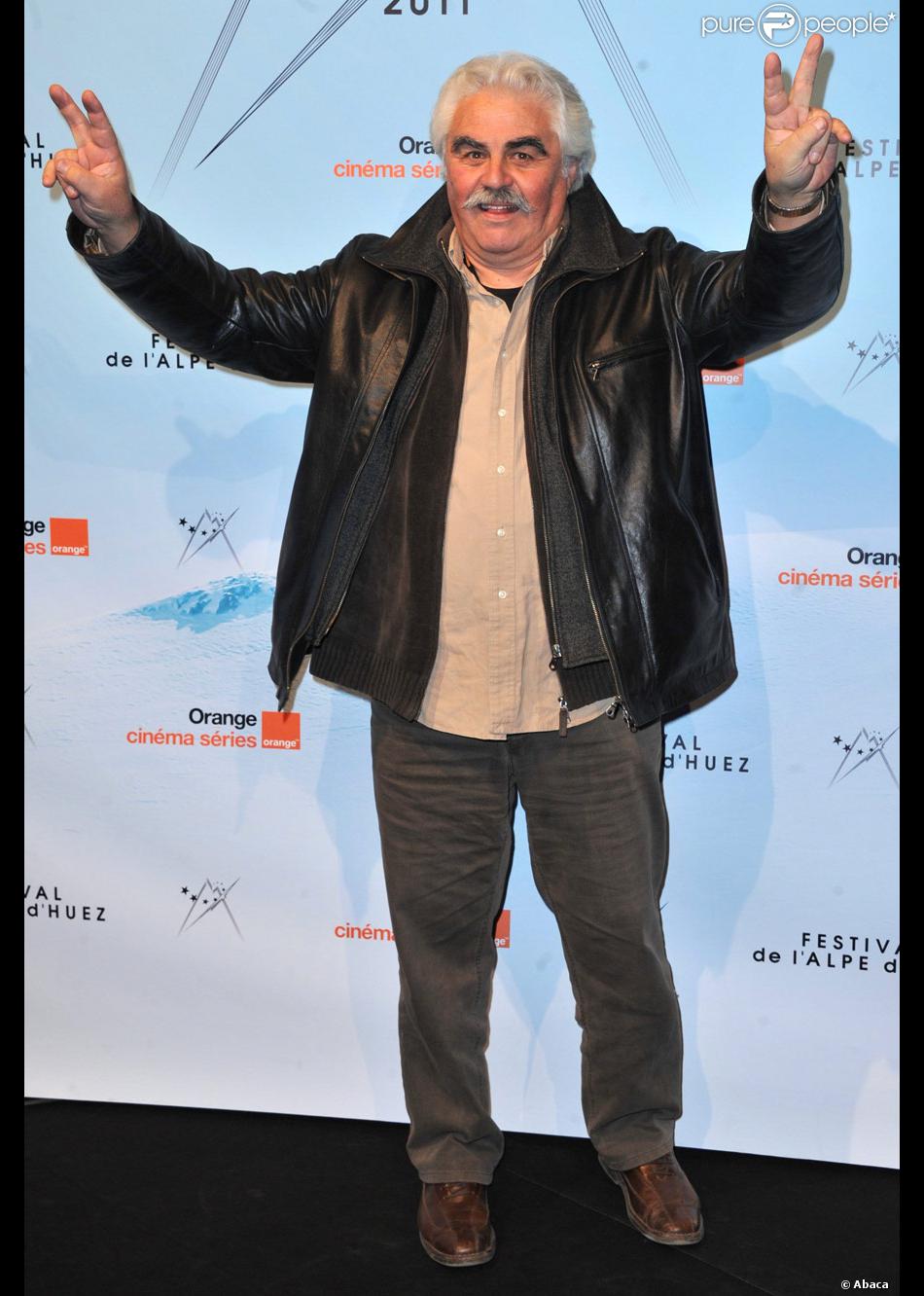 Serge Papagalli lors du festival du film comique de l'Alpe d'Huez le 20 ...