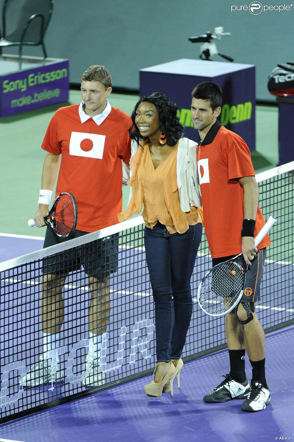 Brandy, Novak Djokovic et Denis Istomin se sont mobilisés pour récolter ...