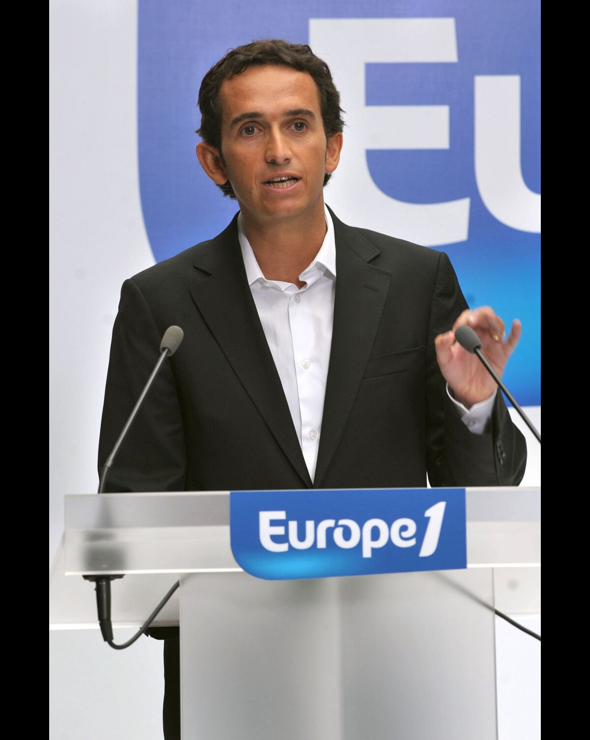 Photo : Alexandre Bompard lors de la conférence de presse d'Europe 1 en ...