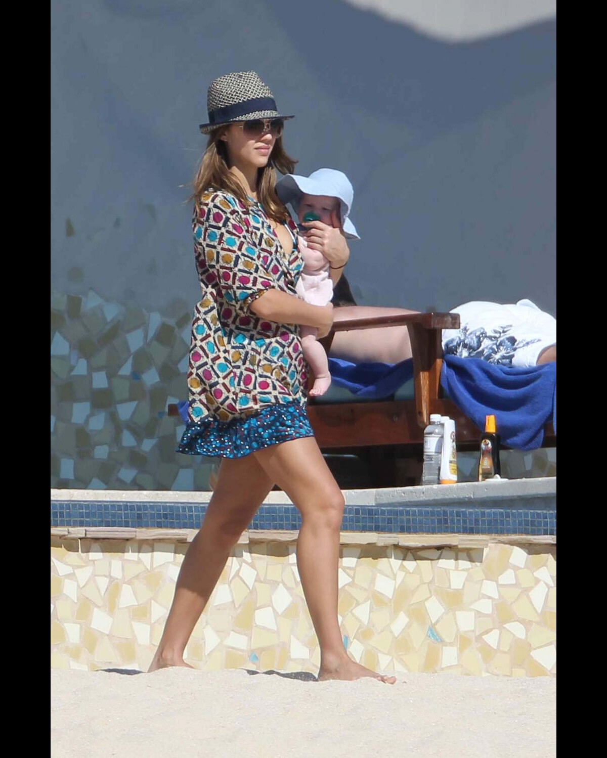 Photo : Jessica Alba et Haven à Los Cabos au Mexique le 31 décembre ...