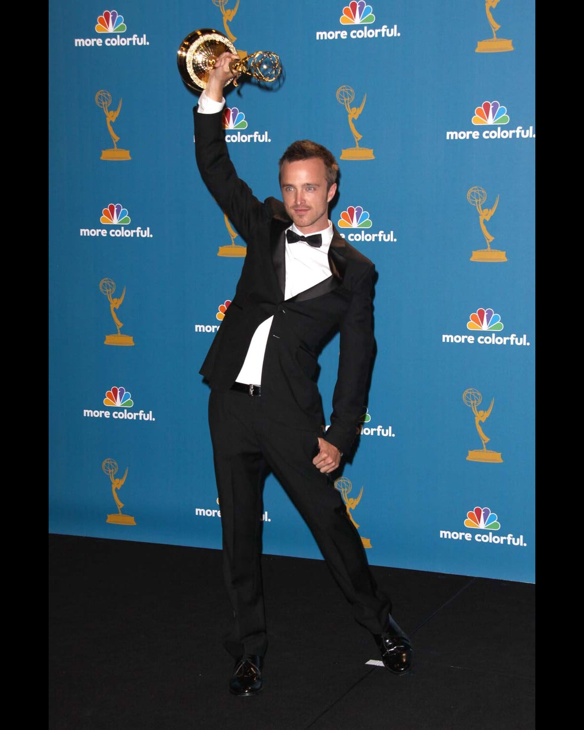 Photo : Aaron Paul à la cérémonie des Emmy Awards, à Los Angeles, le 29 ...