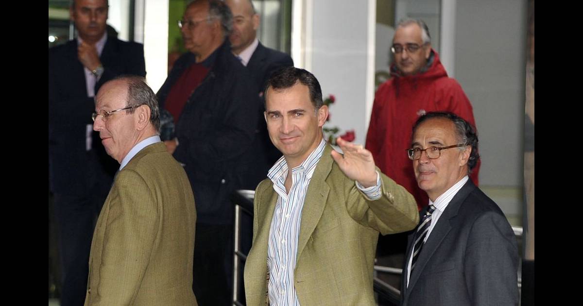 Le Prince Felipe Despagne Rend Visite Le 14 Avril 2012 à Son Père Le